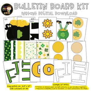 St. Patrick’s Day Bulletin Board Kit | Door Decorations | Printable ...