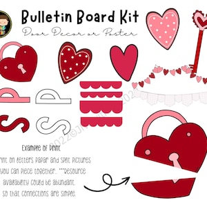 Valentine's Day Bulletin Board Kit, Door Decoration, Kindness Theme ...