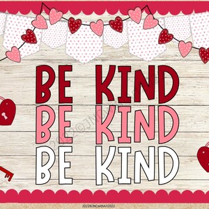 Valentine's Day Bulletin Board Kit, Door Decoration, Kindness Theme ...