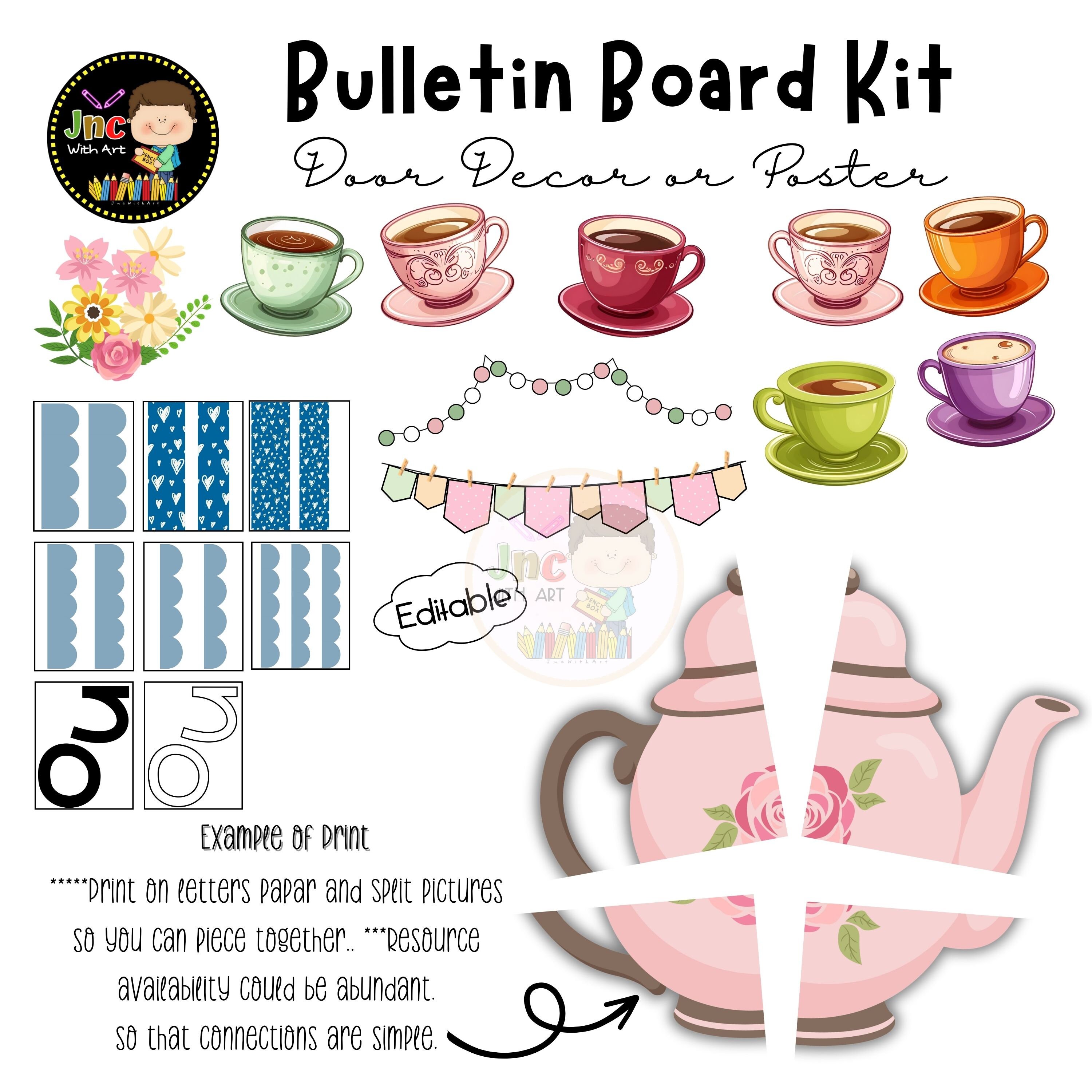 Mother's Day Bulletin Board Kit classroom Door Decor Churh Editable - Etsy