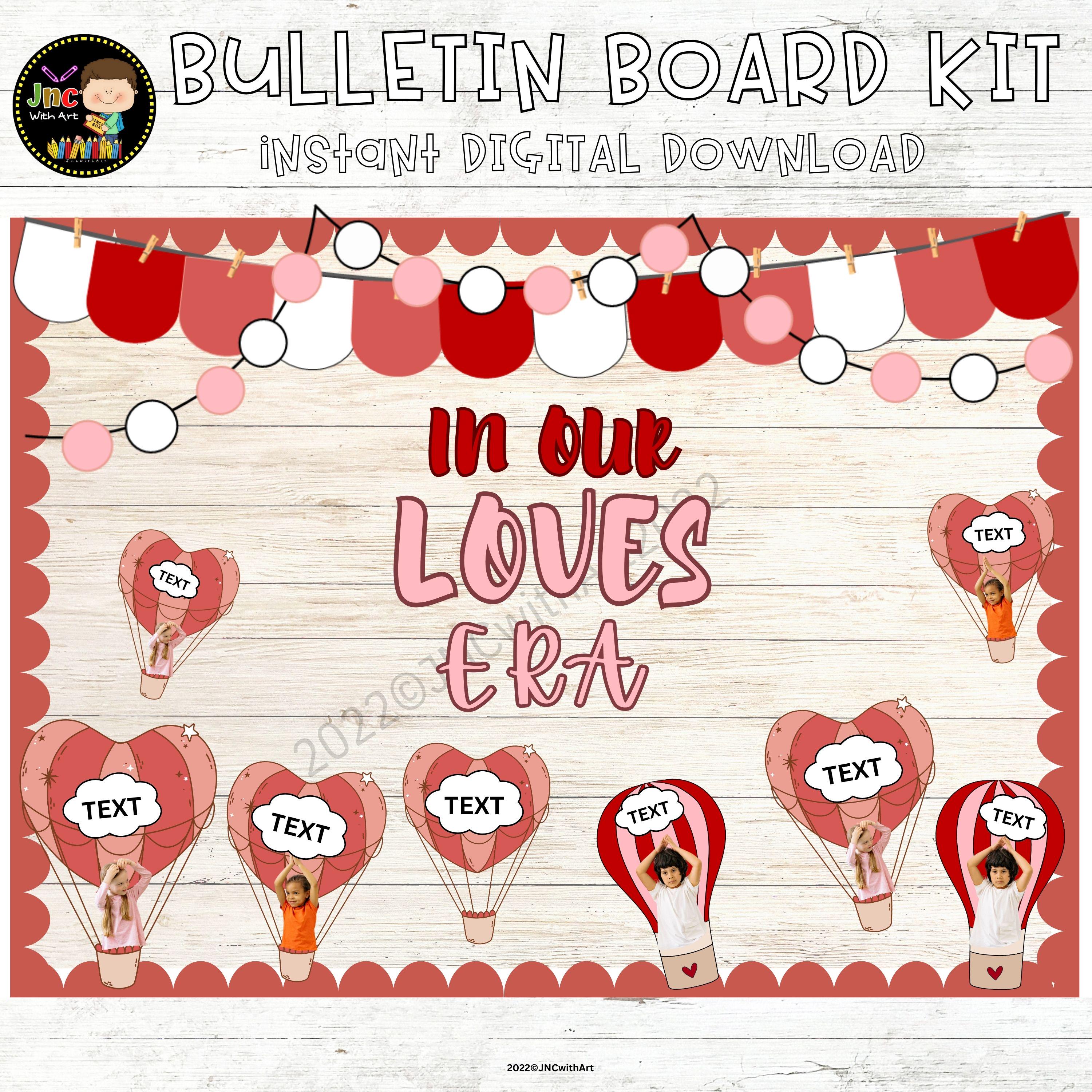 Valentines Bulletin Board Kit, Valentines Day Classroom Door Decor ...