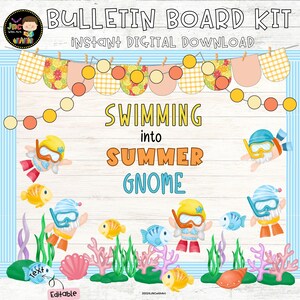 O-FISH-ALLY Summer Bulletin Board Kit, Classroom Decor, Ocean Theme ...