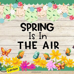 Spring Bulletin Board Kit, Butterfly Classroom Door Decor, April ...