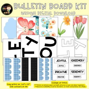 Soaring High on Wings Bulletin Board Kit Spring Motivation Positive ...