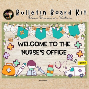 Health Bulletin Board Kit | Healthcare Education | Door Decor | Nursing ...
