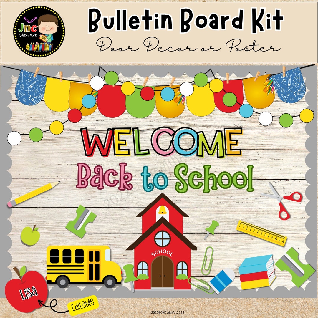 Back to School Bulletin Board Kit, Door Decoration, Spanish,august ...