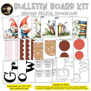 Library Bulletin Board Kit February Door Decor Motivation Positive ...