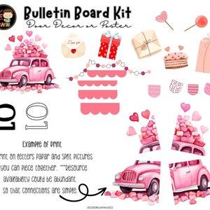 Valentines Bulletin Board Kit, Loads of Love, Classroom Decoration ...