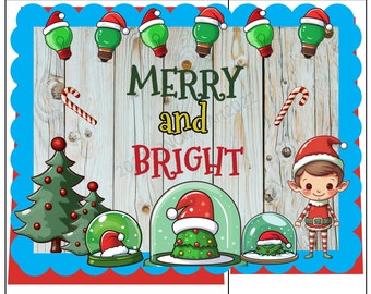 Christmas Nativity Scene Bulletin Board Kit December Door - Etsy