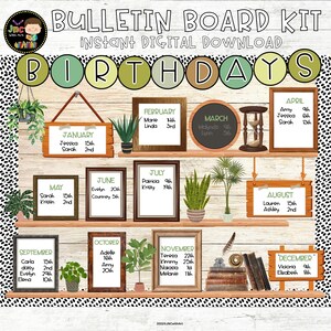 Nature Themed Classroom Decor Bundle Editable - Etsy