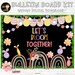 Spring Bulletin Board Kit: Let's Bloom Together, Editable (digital ...