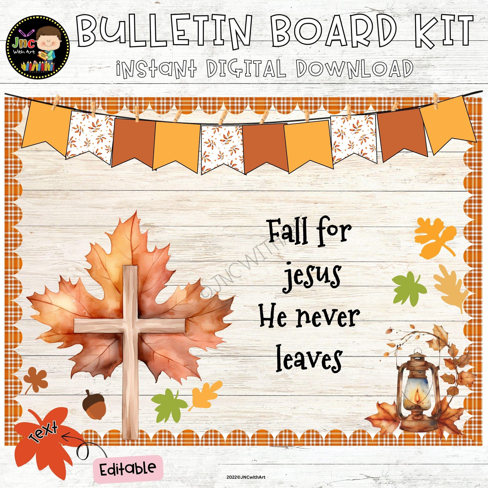 Fall Christian Bulletin Board Thanksgiving Church Religious Editable - Etsy