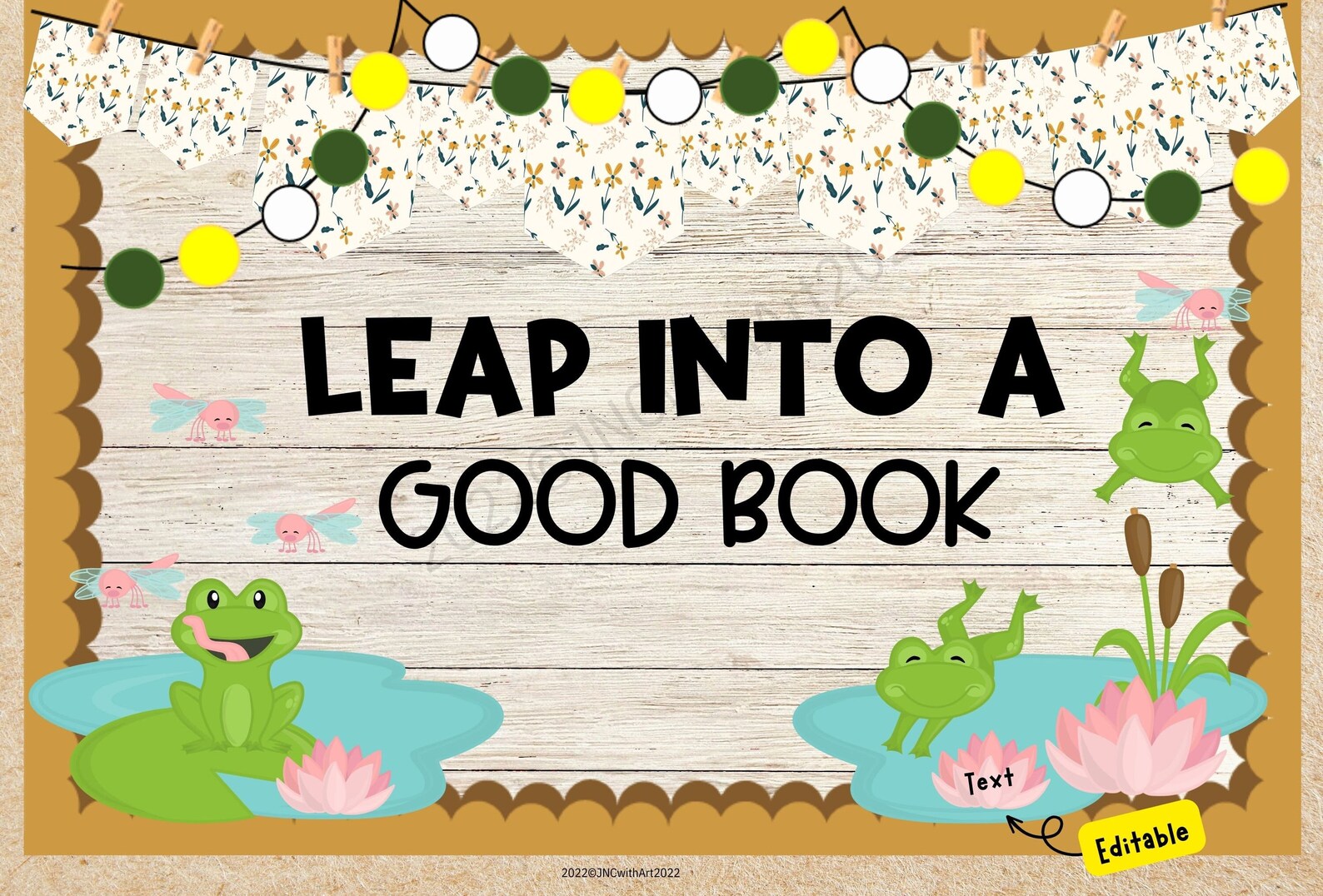 Frog Bulletin Board Kit,hoppy Spring,froggy- Fuly Rely on God Christian ...