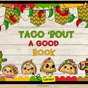 Taco Bulletin Board Kit | Door Decor | Taco Class Name Tags | Editable ...