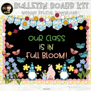 Spring Bulletin Board Kit Classroom Door Decor Editable - Etsy