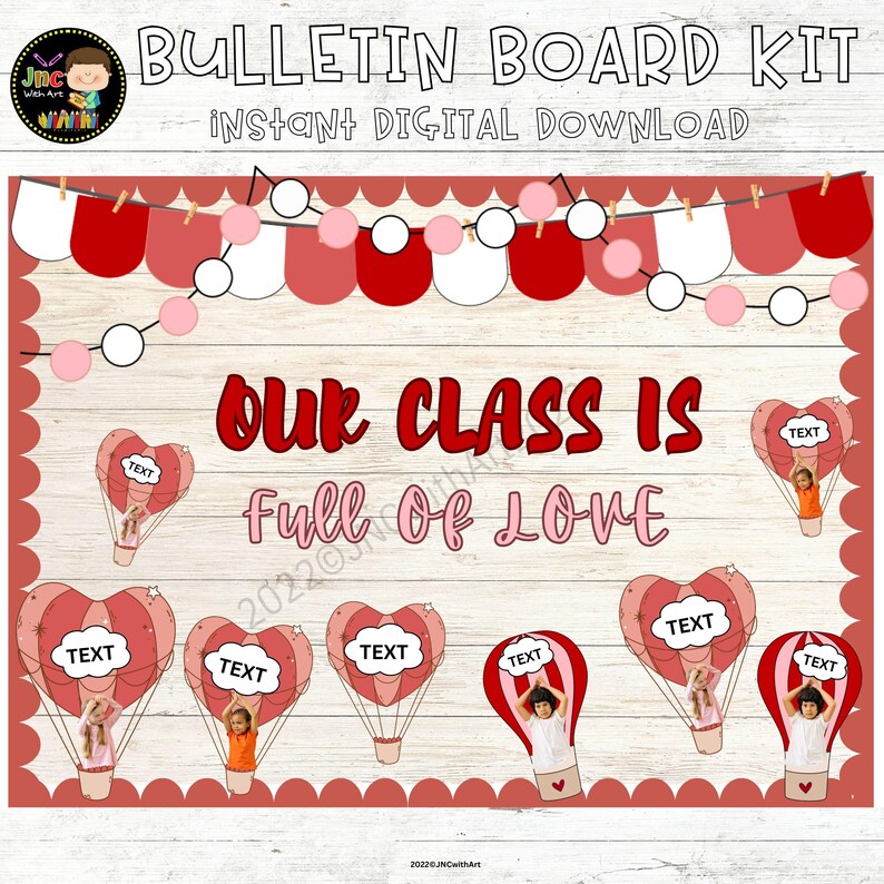 Valentine's Day Bulletin Board Kit, in Our Loves ERA, Door Decor ...