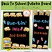 Welcome Back to School Bulletin Board Bustin Into Schooldoor - Etsy