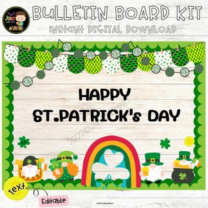 St.patrick’s Day March Bulletin Board Kit You Are Worth More Than Gold ...