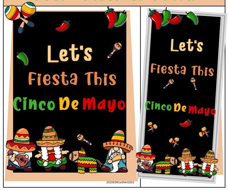 Fiesta Cinco De Mayo Bulletin Board Kit Spring Mexican - Etsy