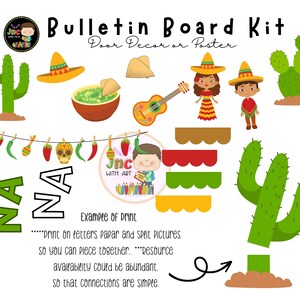 Nacho Average Class Bulletin Board Cinco De Mayo Classroom Door Decor ...