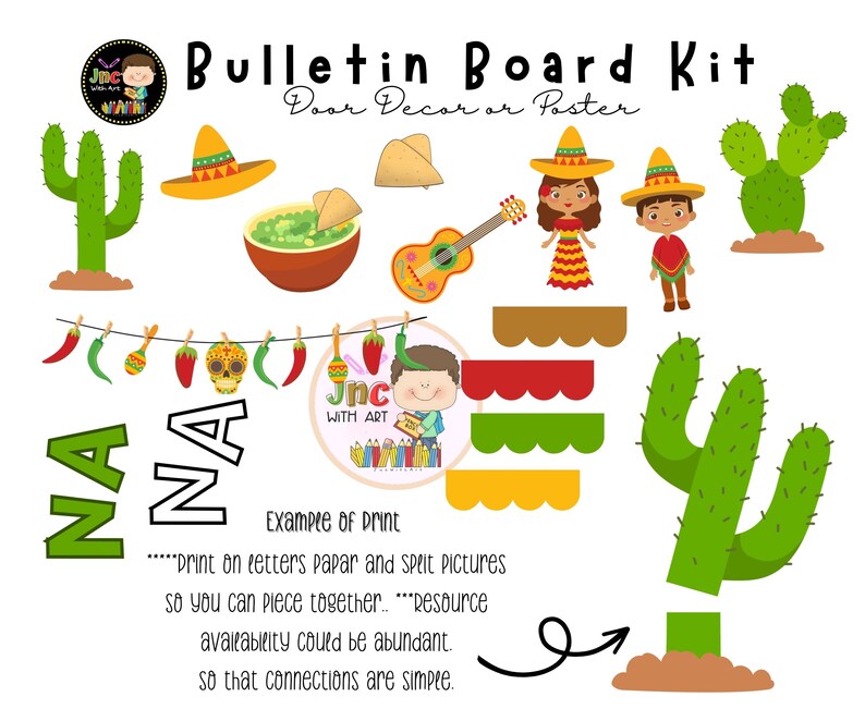Nacho Average Class Bulletin Board Cinco De Mayo Classroom Door Decor ...