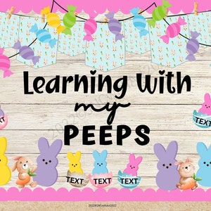 Easter Bunny Bulletin Board Kit,spring Door Decor,april Classroom Decor ...