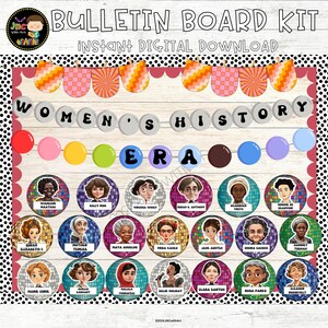 Womens History Month Bulletin Board Kit, Classroom Decor Women's ...