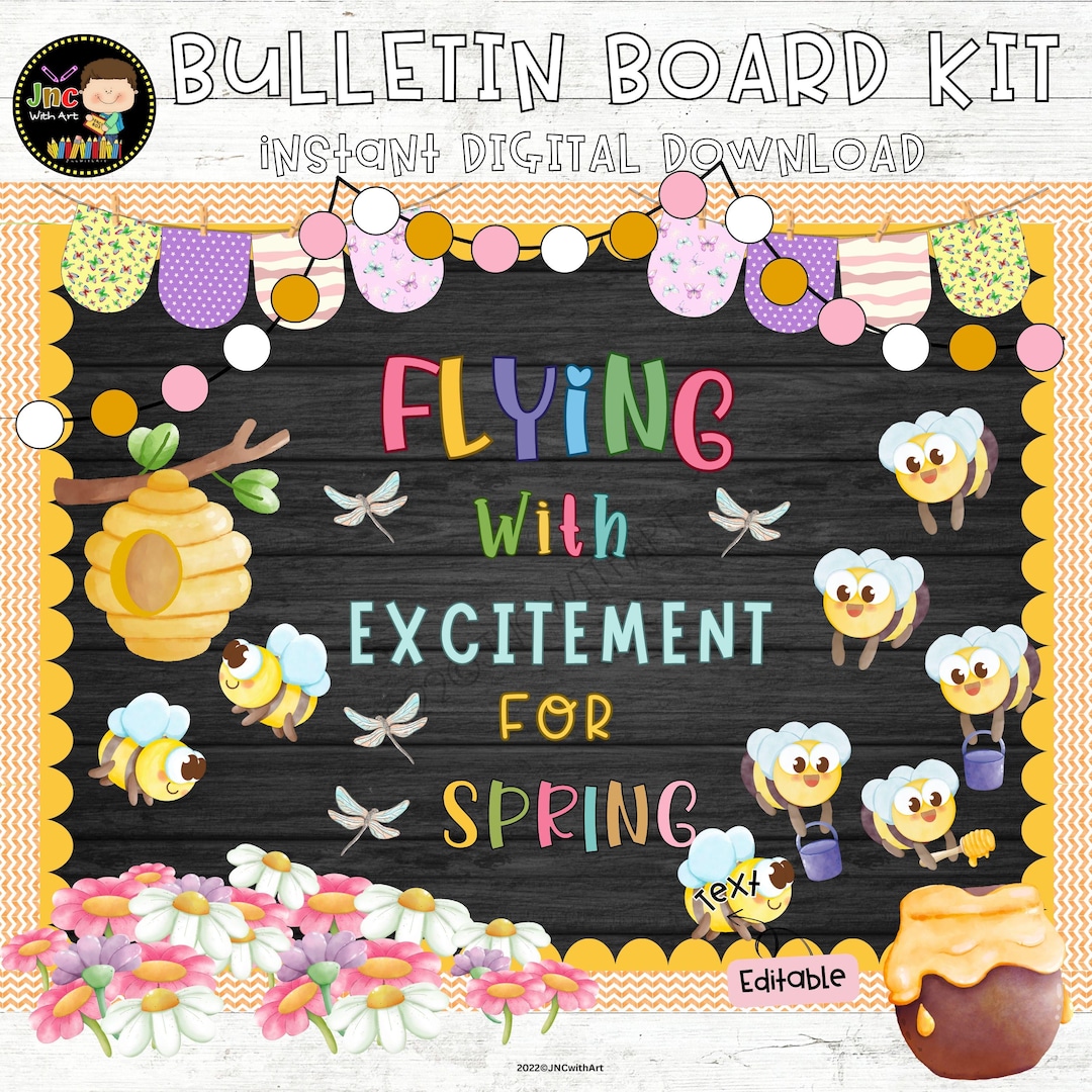 Spring Bulletin Board Kit | Easter Classroom Door Decor | Printable ...