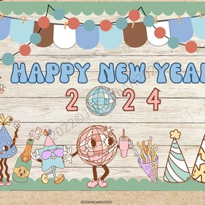 New Year Bulletin Board Kit Classroom Door Decoration - Etsy