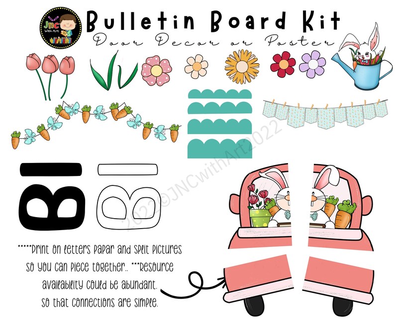 Spring Bulletin Board Kit, Positive Bulletin Board,march Door Decor ...