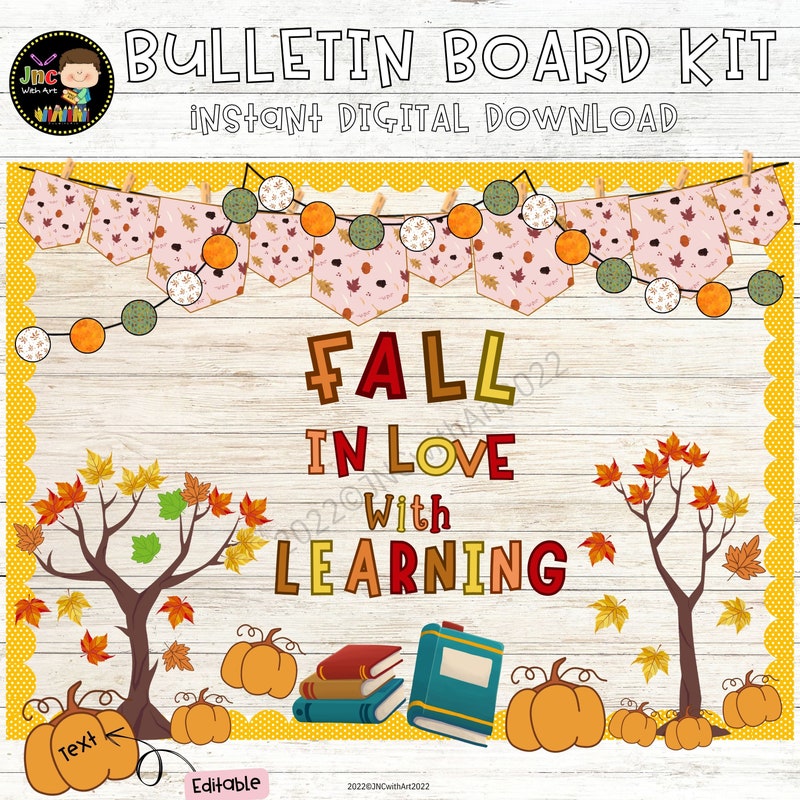 Fall in Love With Learning Bulletin Board - Etsy