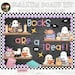 Reading or Library Bulletin Board Kit, Groovy Classroom Door Decoration ...