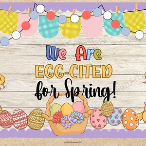 Easter Egg Bulletin Board Kit,egg-tra Special, April Door Decor ...