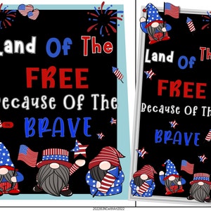 Memorial Day Gnomes Bulletin Boards Kit, Door Decoration, 4th of July ...