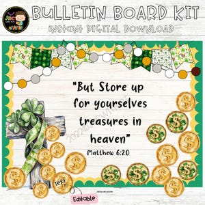 St.patrick Day Bulletin Board Bible Verse Christian Church Religious ...