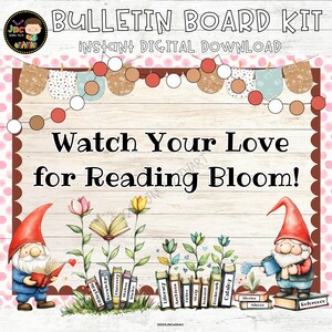 Library Bulletin Board Kit February Door Decor Motivation Positive ...