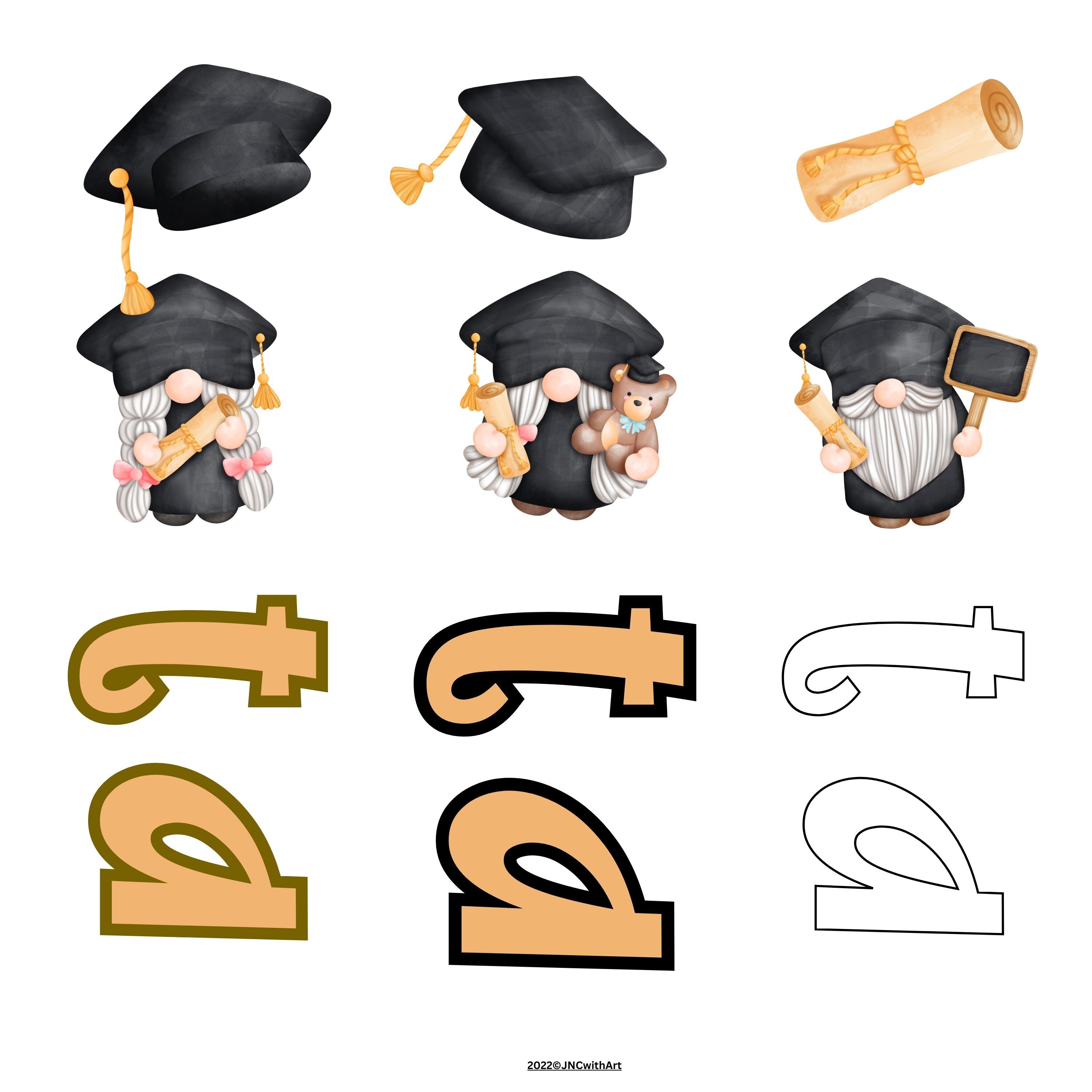 Graduating Gnomes Bulletin Board Kit End of Year Graduation May and ...