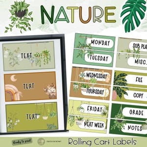 Nature Themed Classroom Decor Bundle Editable - Etsy