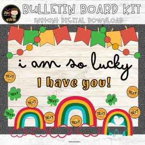 March St.patrick's Day Bulletin Board Kit Classroom Door Decor Editable ...