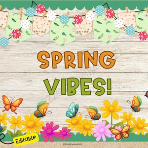 Spring Bulletin Board Kit, Butterfly Classroom Door Decor, April ...