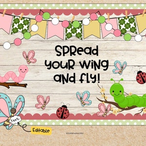 Spring Bulletin Board Kit | Classroom Door Decor| Inching Into Spring ...