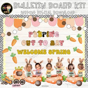 Spring Bulletin Board Kit, Full Steam Ahead Into Spring Bulletin Board ...