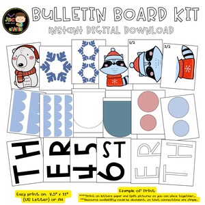 Learning in a Winter Wonderland Bulletin Board Kit Classroom Decor ...
