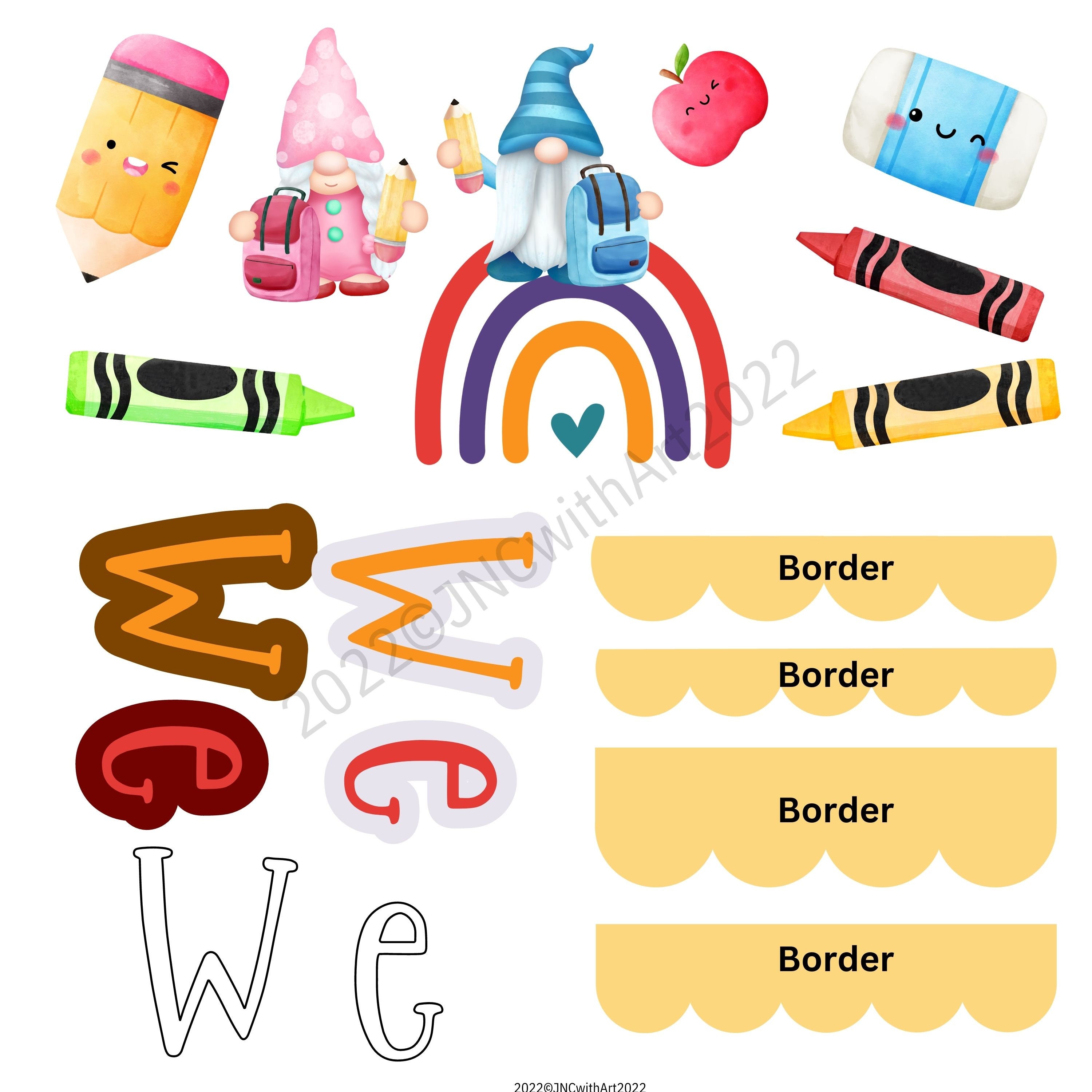 Back to School Bulletin Board Ideas, Classroom Door Decoration Kit ...