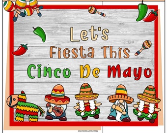 Cinco De Mayo Bulletin Board Kit - Etsy