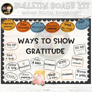 Fall Bulletin Board Kit Autumn Thanksgiving Poster Ways to Show ...