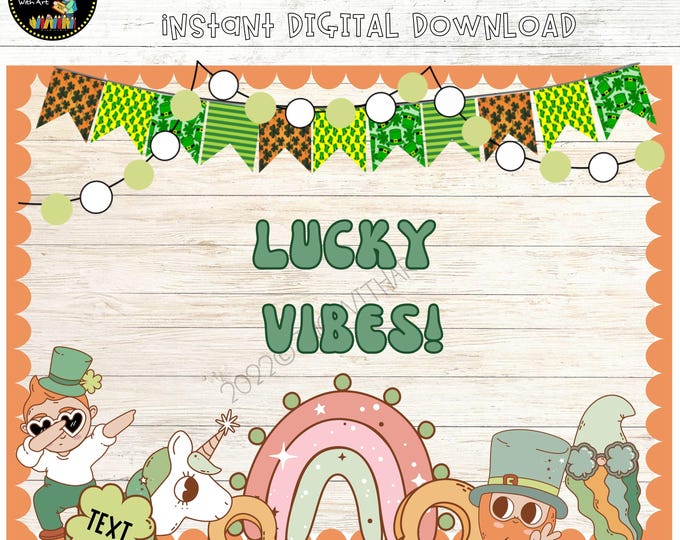 St. Patrick's Day Bulletin Board, Printable St. Patty's Day Classroom ...