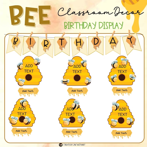 Honey Bee Birthday Chart - Etsy