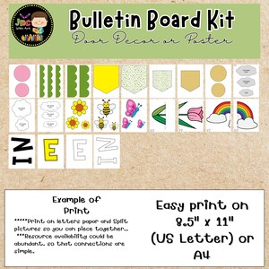 Spring Bulletin Board Kit|kindness Bulletin Board|in Our Spring Era ...