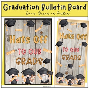Graduating Gnomes Bulletin Board Kit End of Year Graduation May and ...